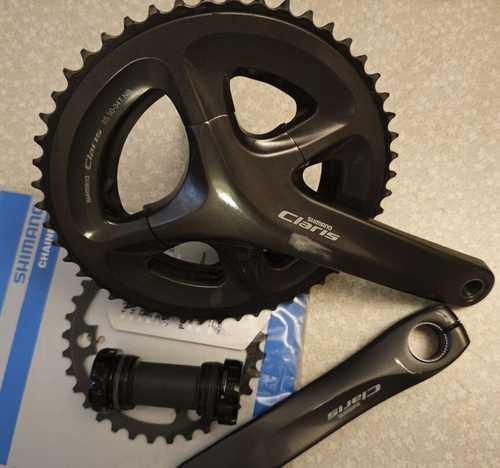 Система шатунов shimano r2000 claris с кареткой