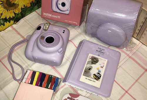 Instax mini 11, +сумочка +альбом +линзы +рамочки