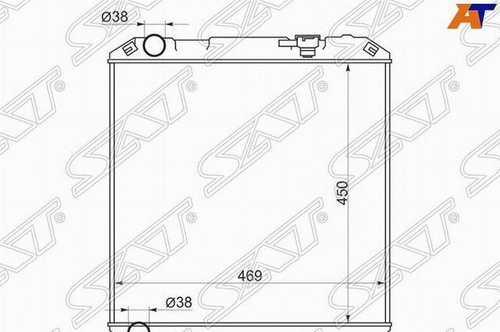 Радиатор охлаждения двигателя Isuzu Elf