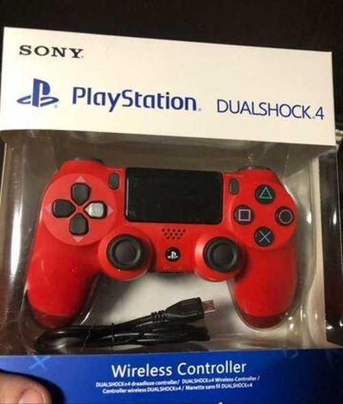 Джойстик PS4 PlayStation 4 Красный