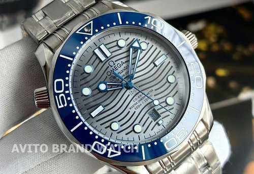 Часы мужские Omega seamster diver серый цифеблат