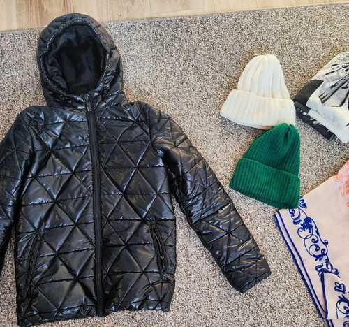 Осенняя кожанная куртка