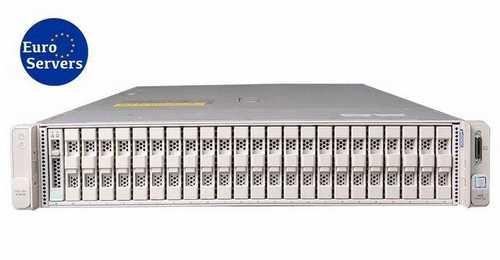 Сервер cisco UCS c240 M5SX 24SFF; raid-M5HD 2x1600