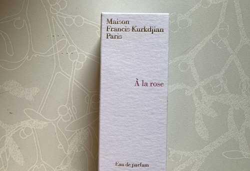 A la rose maison francis kurkdjian