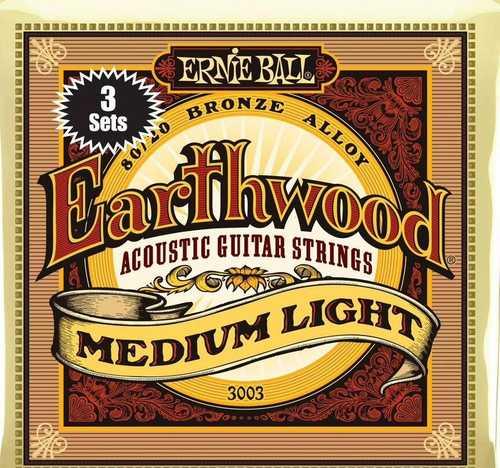 Ernie ball 3003 Earthwood 80/20 Bronze Medium Ligh