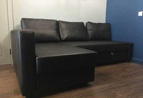 Фрихтен диван - кровать угловой Бумстад черный