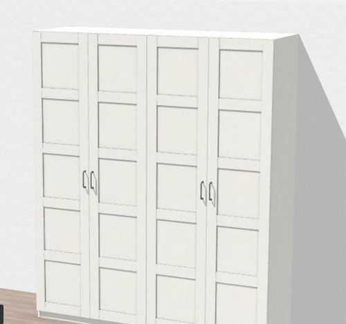 Шкаф IKEA Pax с распашными дверьми Bergsbo 200х236