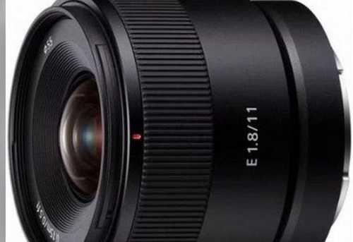 Sony 11mm f/1.8 E (SEL11F18), новый, гарантия