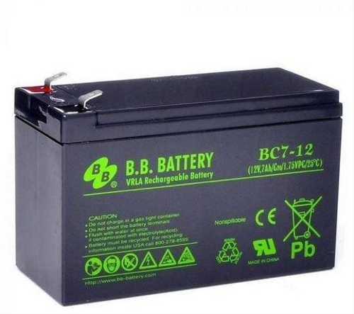 Аккумуляторная батарея для ибп B.B.Battery BC 7-12