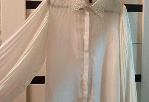 Блузка белая шёлковая