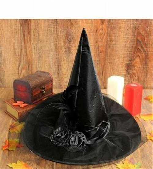 Карнавальная шляпа 7450433 «Ведьмочка»