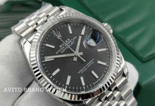 Часы Rolex Datejust 36 mm черный циферблат новые