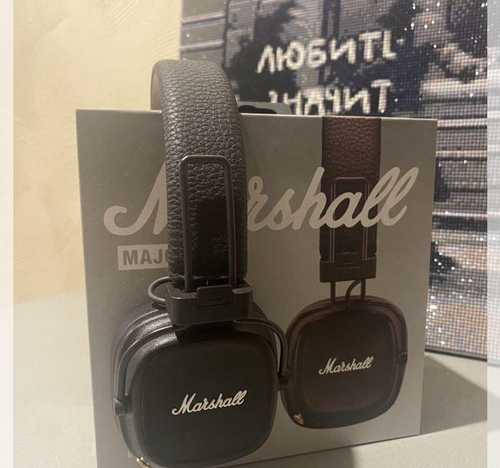 Наушники marshall major 4 коричневые