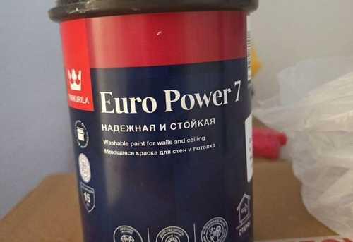 Краска д/стен Tikkurila Euro Power-7 светло-серая
