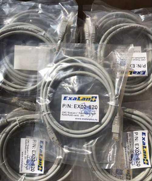 Патч-корд 2м utp cat6 exalan