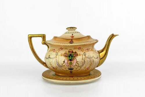 Антикварный чайник, Великобритания,фарфор, 1910-17