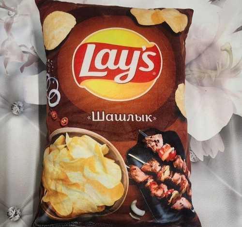 Мягкая игрушка Декоративная подушка Лэйс Lays