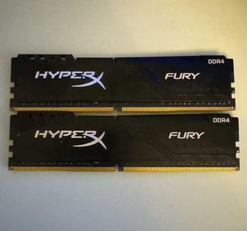 Оперативная память ddr4 hyperx fury 16gb