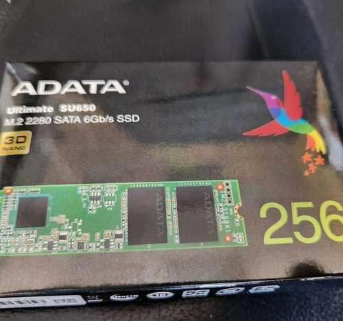 Новый ssd adata SU650 M.2 2280 256Gb