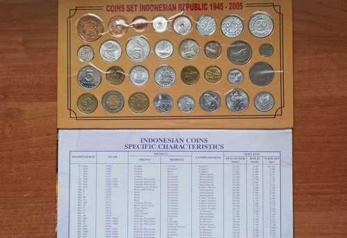 Набор монет Индонезии 1945-2005