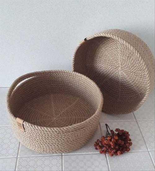 Корзина из джута