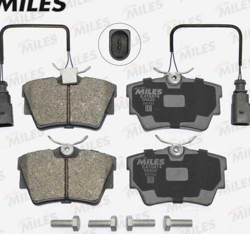 Колодки тормозные дисковые задние miles E410474