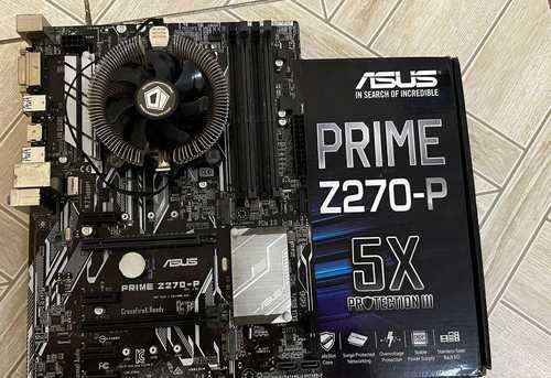 Материнская плата asus Z270-P и процессор G3930