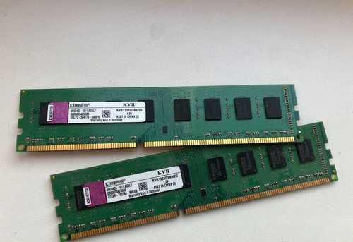 Оперативная память Kingston DDR3 dimm 2GB 1333MHz