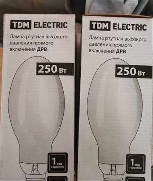 Лампа ртутная дрв 250Вт