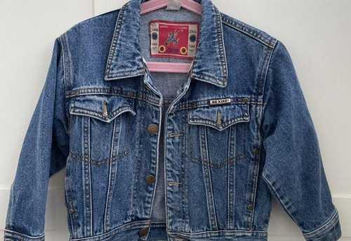Куртка джинсрвая для девочки мальчика 116