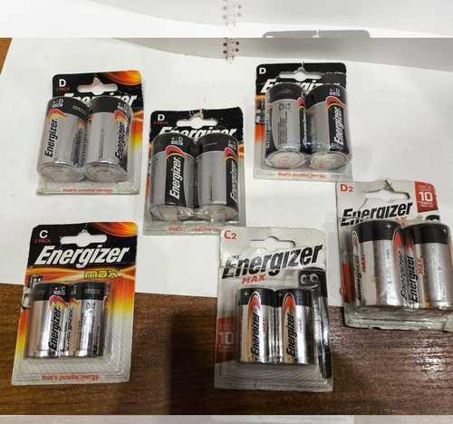 Батарейки energizer LR20,LR 14. 1,5V