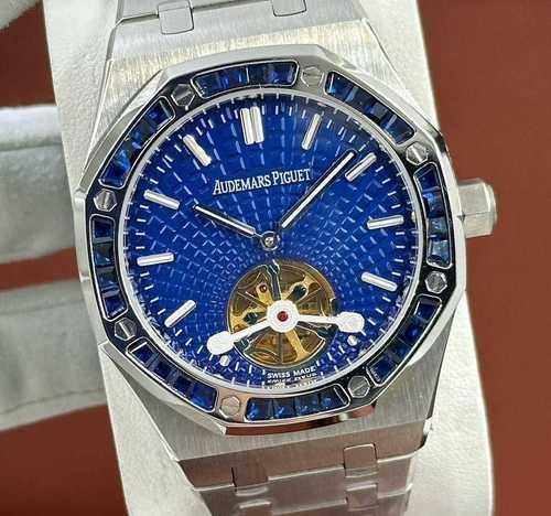 Часы Audemars Piguet blue камни