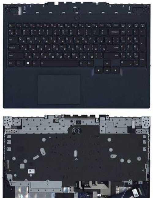 Клавиатура к Lenovo 5-15ach6h черная с темно-синим