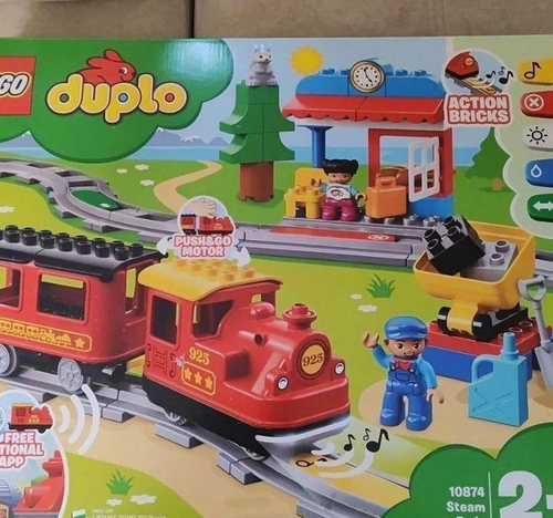 Lego duplo железная дорога 10874