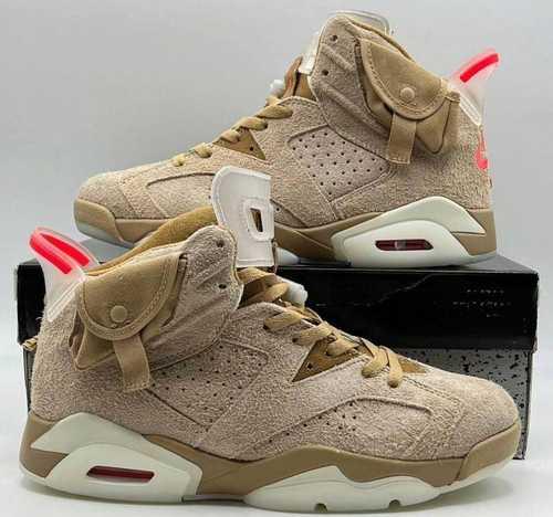 Кроссовки Nike Air Jordan 6 Retro x Travis Scott (Арт.37354)