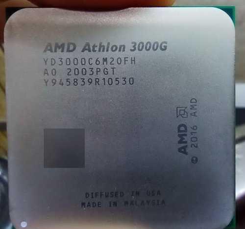 Процессор AMD Athlon 3000g