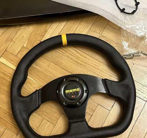Руль momo 350мм PVC кожа