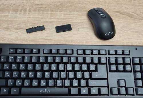 Беспроводная мышь и клавиатура oklick 270м