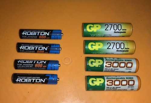Аккумуляторы ааа robiton 600MH (мизинчиковые)