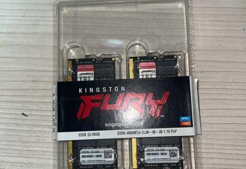 Оперативная память Kingston ddr5 32gb 4800 sodimm
