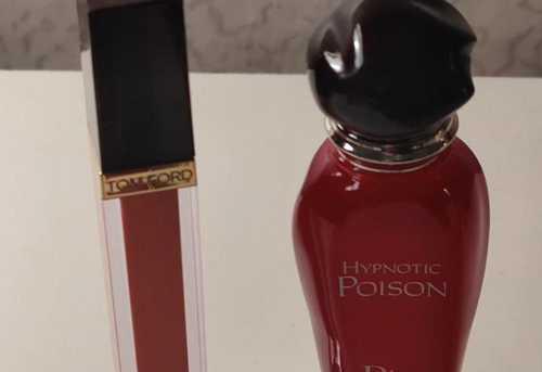 Dior Hypnotic Poison, Tom Ford блеск для губ
