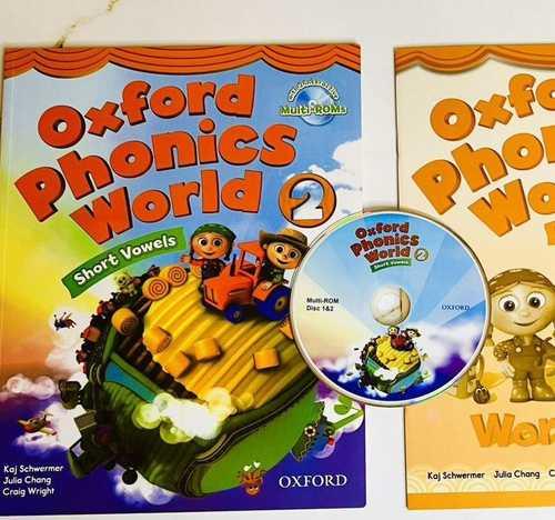 Oxford phonics world 2 + CD новый комплект