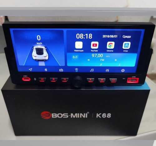 Магнитола 1-DIN Bos-Mini K68 4 64, qled
