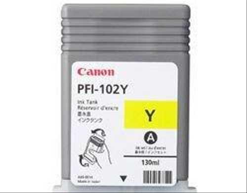 Картридж Canon PFI-102Y Yellow 0898B001