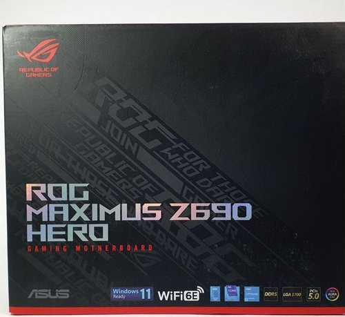 Asus ROG maximus Z690 hero / LGA1700, NEW нал,б/н