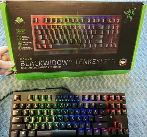 Игровая клавиатура razer blackwidow v3 red switch