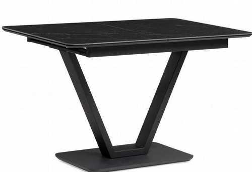 Керамический стол Бугун 120(160)х80х77 черный мрам