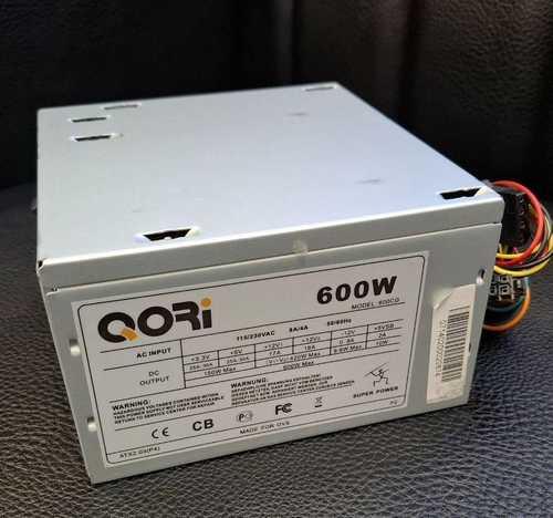 Блок питания qori 600W