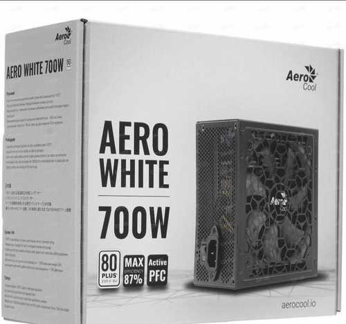 Блок питания Aerocool Aero White 700w 80  silver