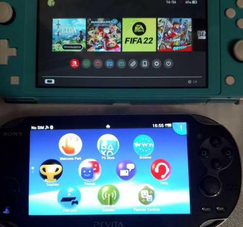 Nintendo Switch Lite и Ps Vita (Описание)